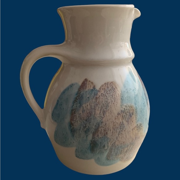 Hand Crafted | Dining | Hand Thrown Pottery Pitcher Glazed In Ocean ...